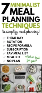 Top 7 Minimalist Meal Planning Techniques To Simplify Meal Planning